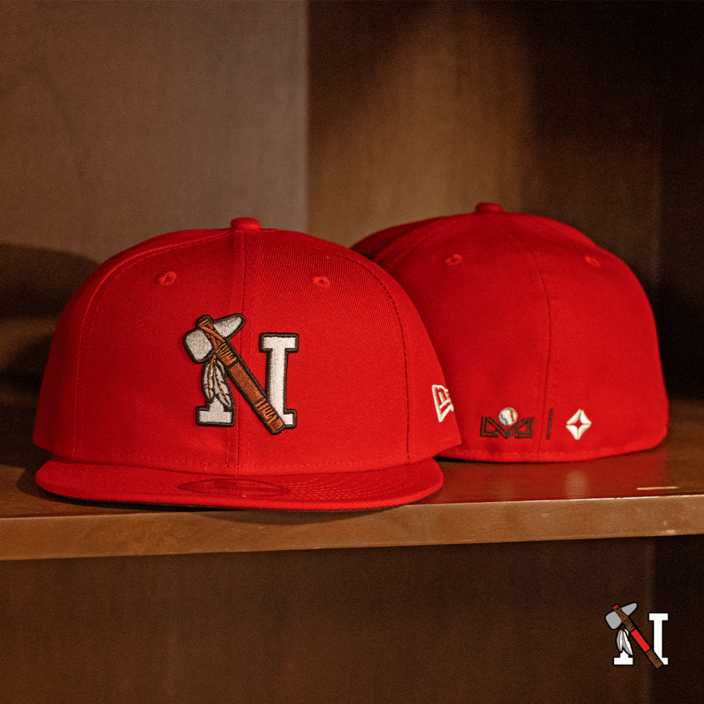 Gorra New Era roja N hacha - Mayos de Navojoa